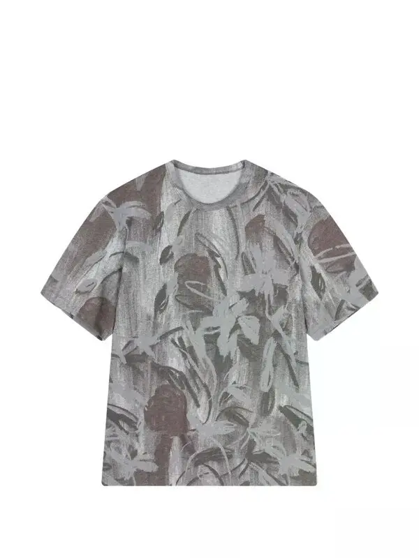 JNBY Rose Shadow Flock-print T-shirt
