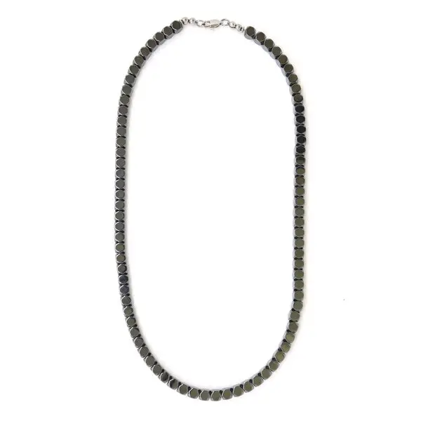 Shar Oke Gunmetal Hematite Necklace - Grey