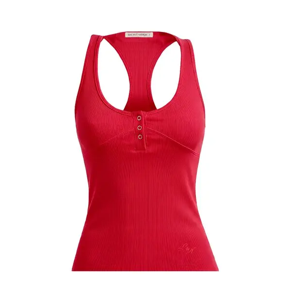 LOVE AND NOSTALGIA The Essential Rib Racer Singlet True