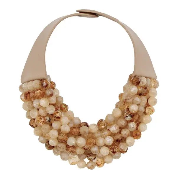 Fairchild Baldwin Neutrals Bella Two Tone Alabaster Tortoise Necklace - Brown