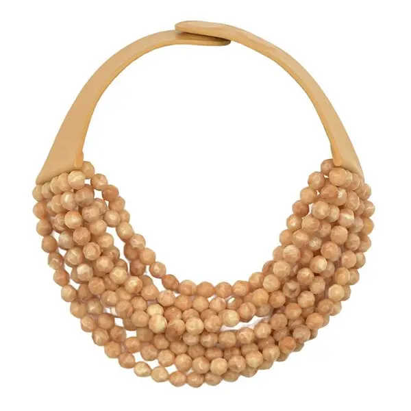 Fairchild Baldwin Medium Bella Summer Camel Necklace - Brown