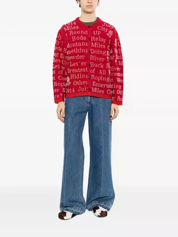 BODE Beaded Round-neck Cardigan
