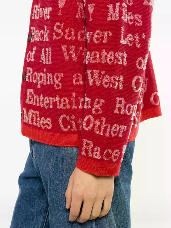 BODE Beaded Round-neck Cardigan