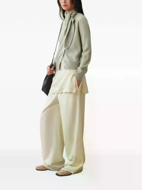 LESS Tie-neck Cropped Cardigan