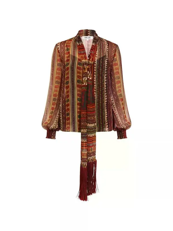 Diane Von Furstenberg Garcele Blouse