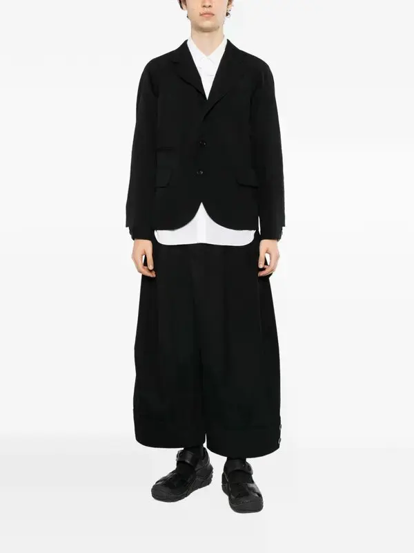 Comme Des Garçons Wool Single-breasted Blazer - Black