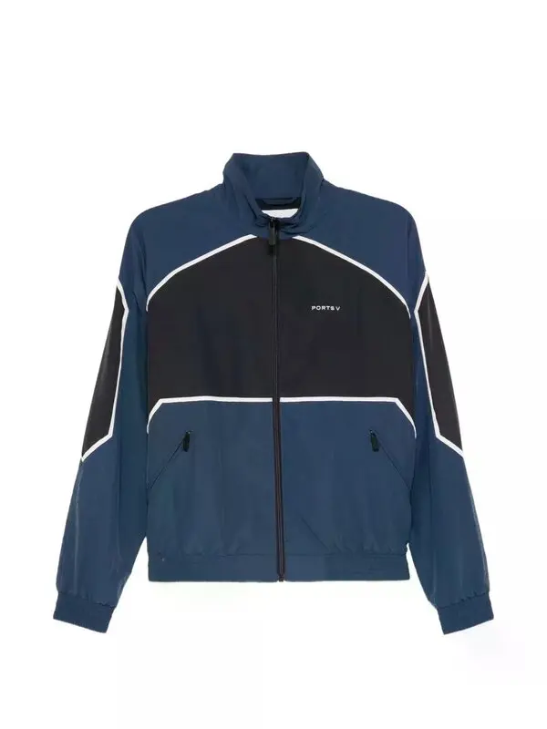 PORTS V Colour-block Panelled Jacket