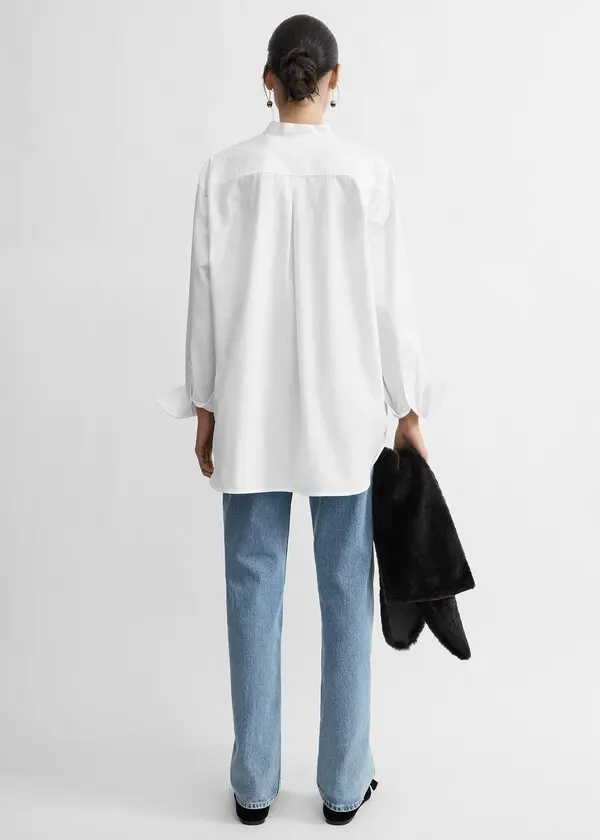 TOTEME Floral Bib Tuxedo Shirt