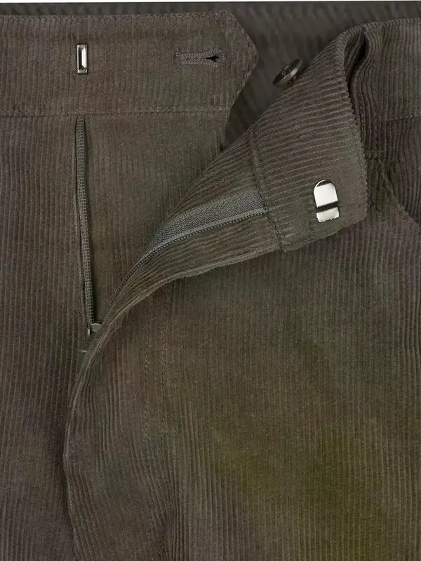 AMOMENTO Corduroy Straight-leg Trousers