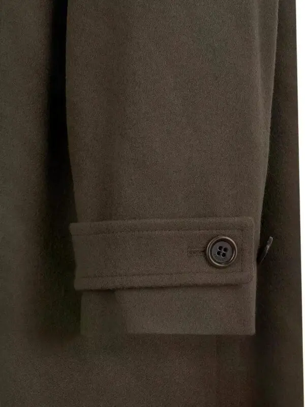 AMOMENTO Shirring Single-breasted Coat