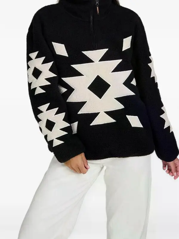 BRUNOTTI Charley Geometric-pattern Fleece Sweater