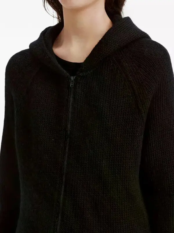 Y’s Intarsia-knit Zip-up Cardigan