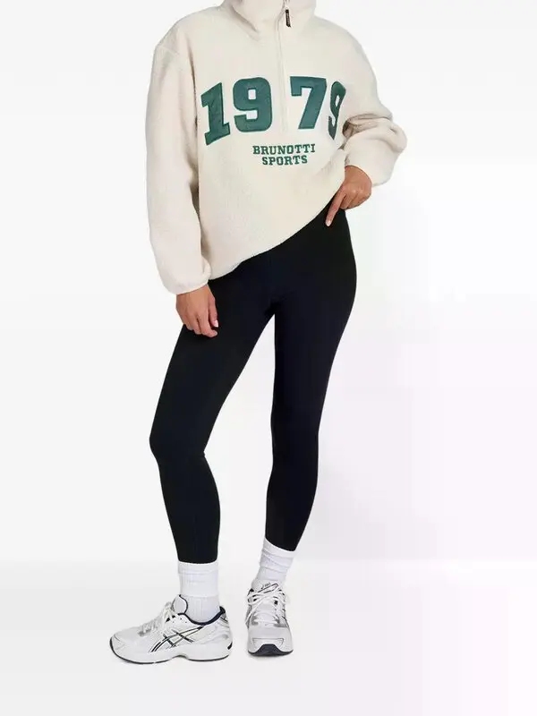 BRUNOTTI Urban Fleece-texture Logo-patch Sweater