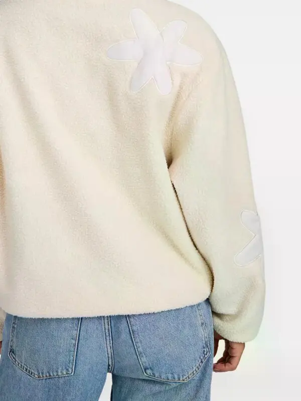 BRUNOTTI Kirsten Floral-patch Fleece Sweater