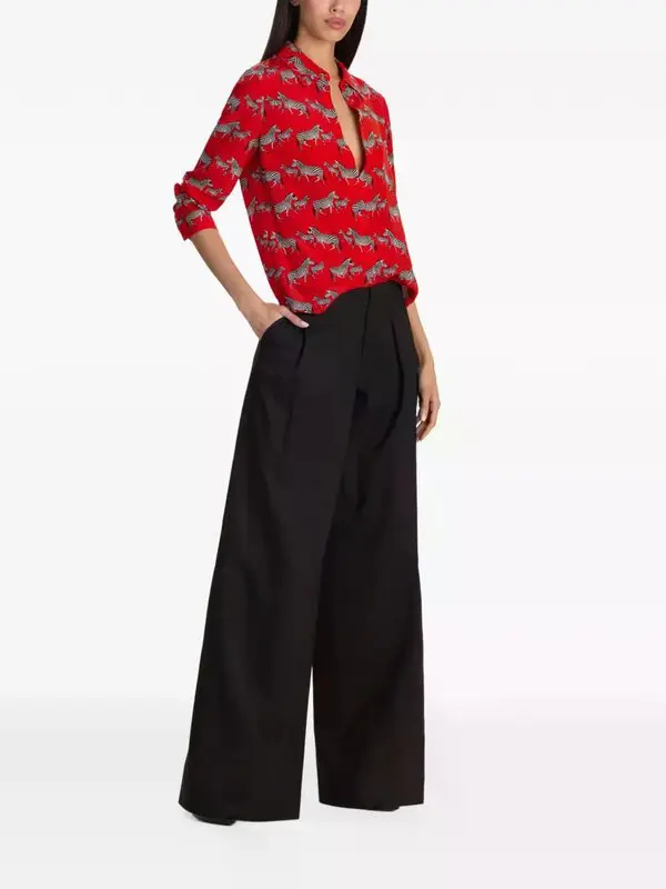 Alice + Olivia Willa Zebra-print Shirt