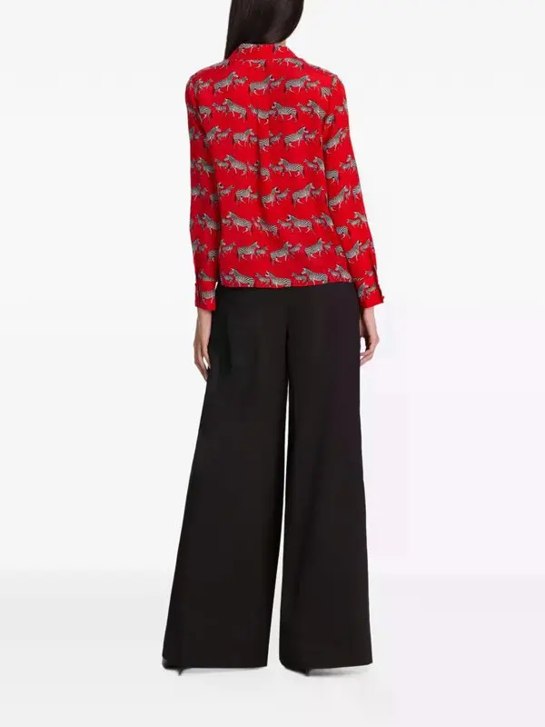 Alice + Olivia Willa Zebra-print Shirt