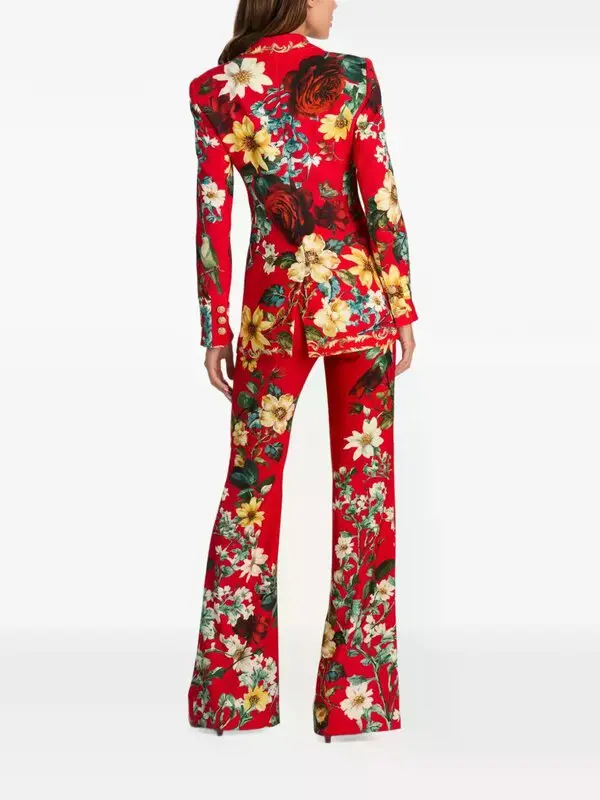 Alice + Olivia Breann Floral-print Blazer