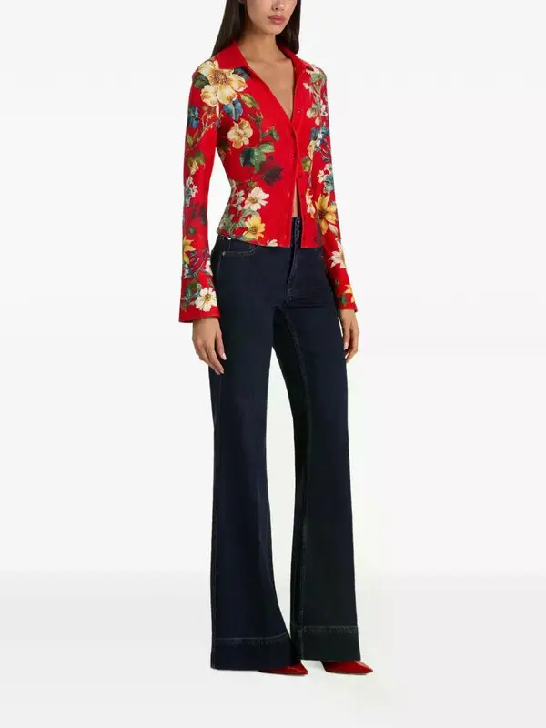 Alice + Olivia Freya Floral-print Shirt