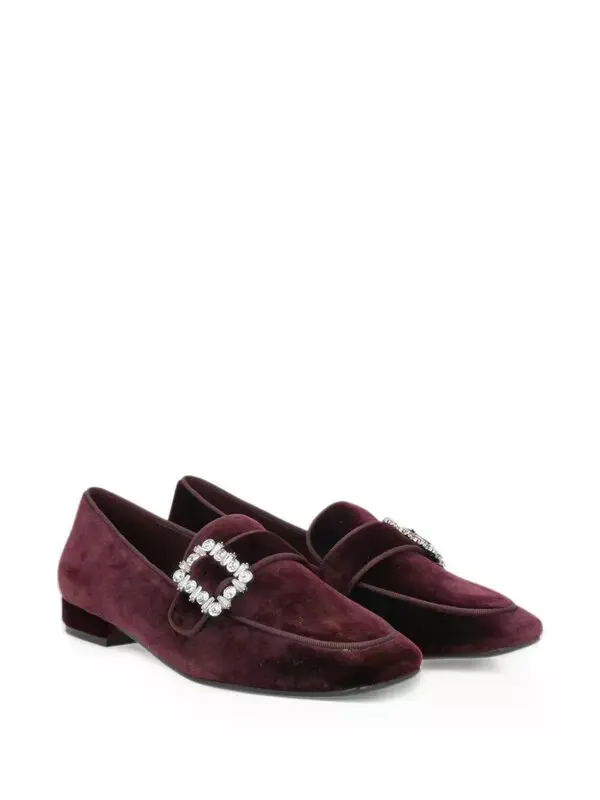 TOSCA BLU Adele Crystal-buckle Loafers