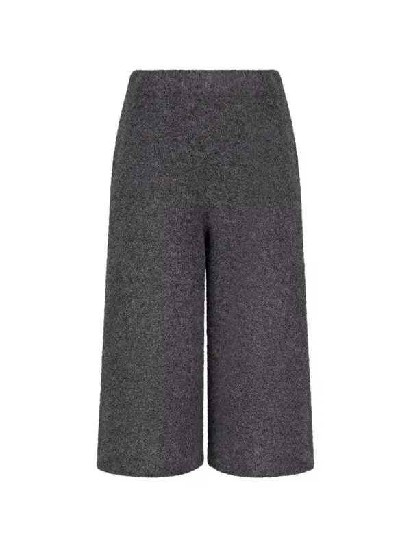 AMOMENTO Brushed-knit Culotte Trousers
