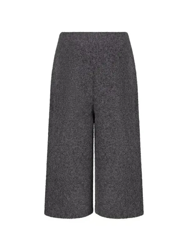 AMOMENTO Brushed-knit Culotte Trousers