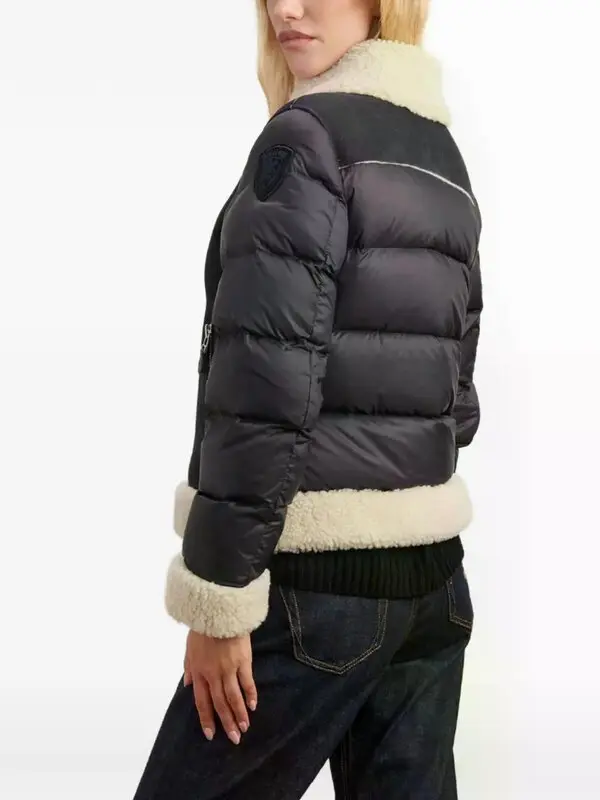 BLAUER. Candor Shearling-trim Puffer-sleeve Jacket