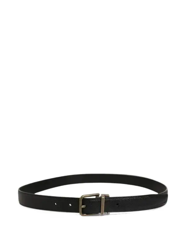 Dolce & Gabbana Pebbled Leather Belt