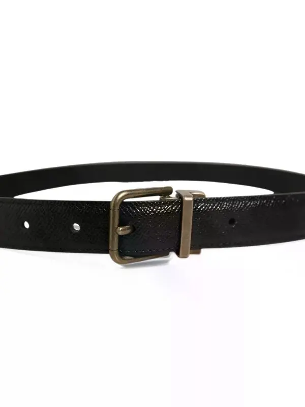 Dolce & Gabbana Pebbled Leather Belt