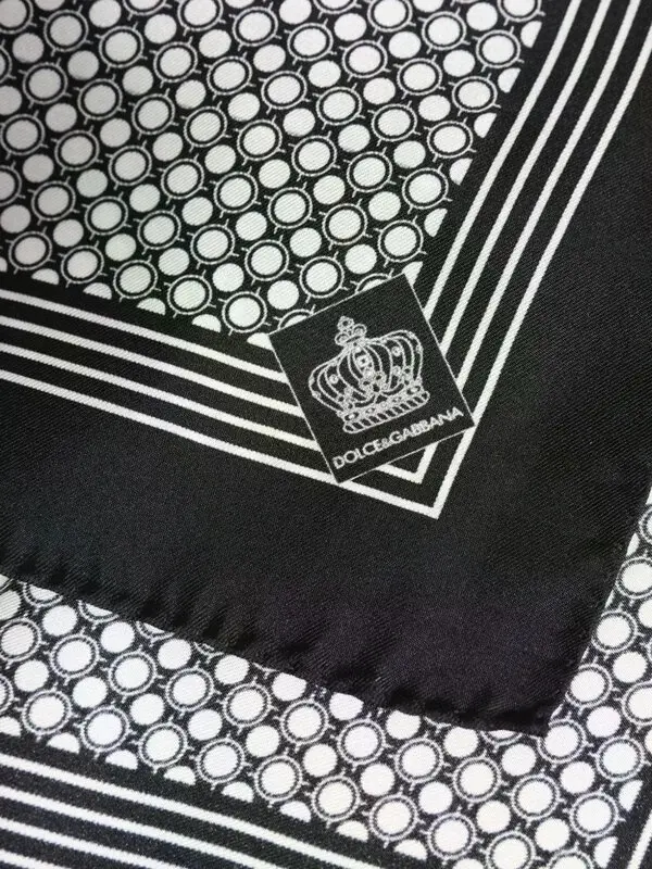 Dolce & Gabbana Polka-dot Silk Scarf