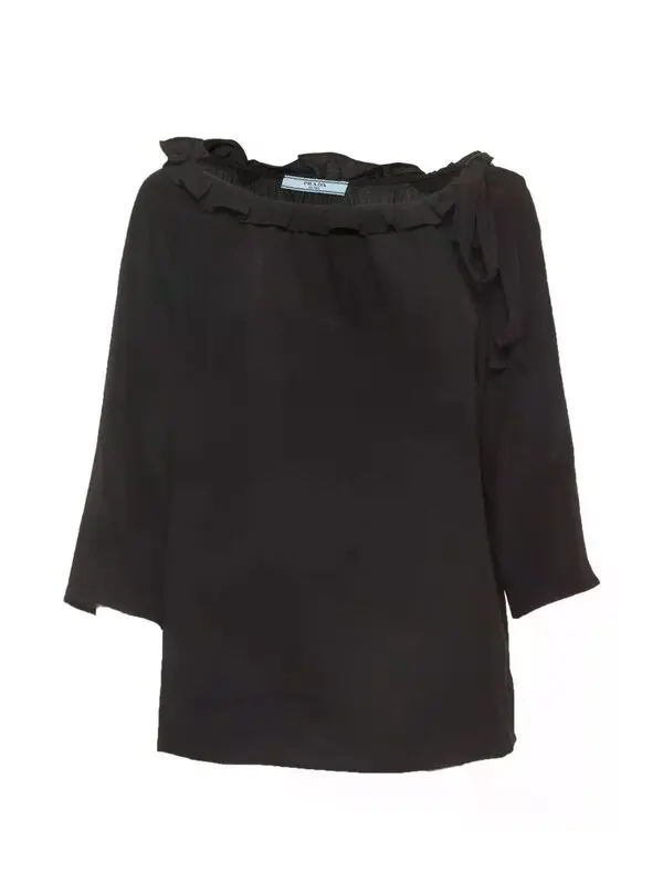 Prada 2023 Ruffle-trim Blouse