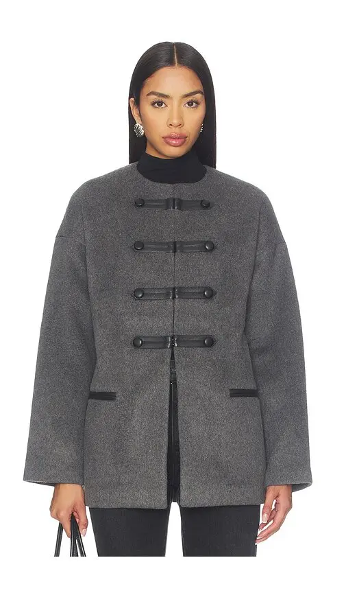 Rag & Bone Stefan Regalia Coat In Grey
