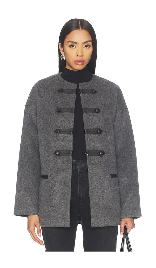 Rag & Bone Stefan Regalia Coat In Grey