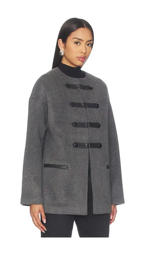 Rag & Bone Stefan Regalia Coat In Grey