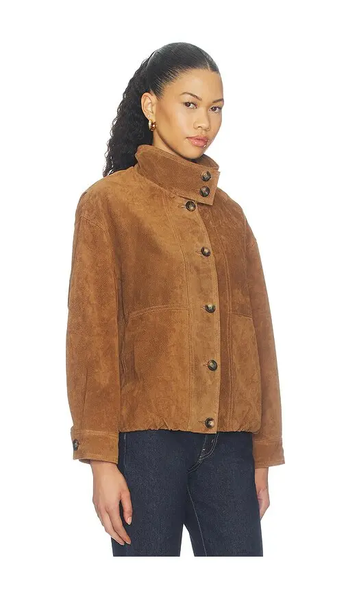 Heartloom Larissa Suede Jacket In Brown
