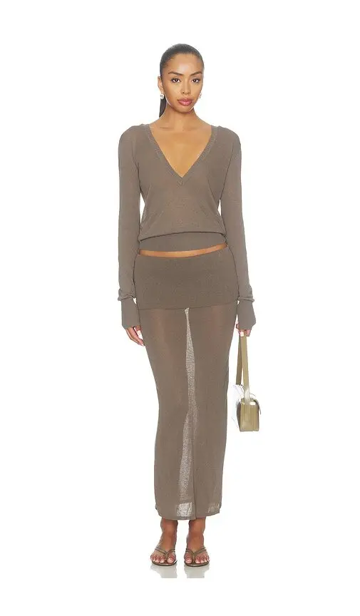 GEEL X Amanda Top In Grey