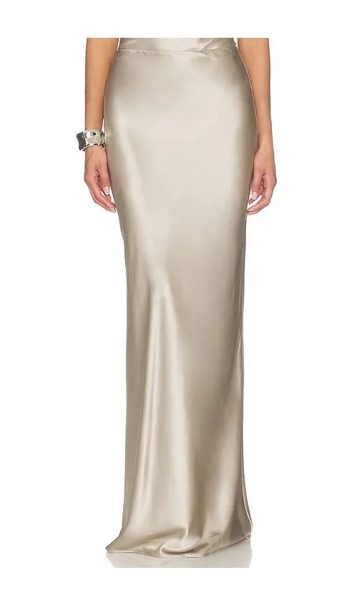 Veronica Beard Medina Skirt In Light Grey - Pewter