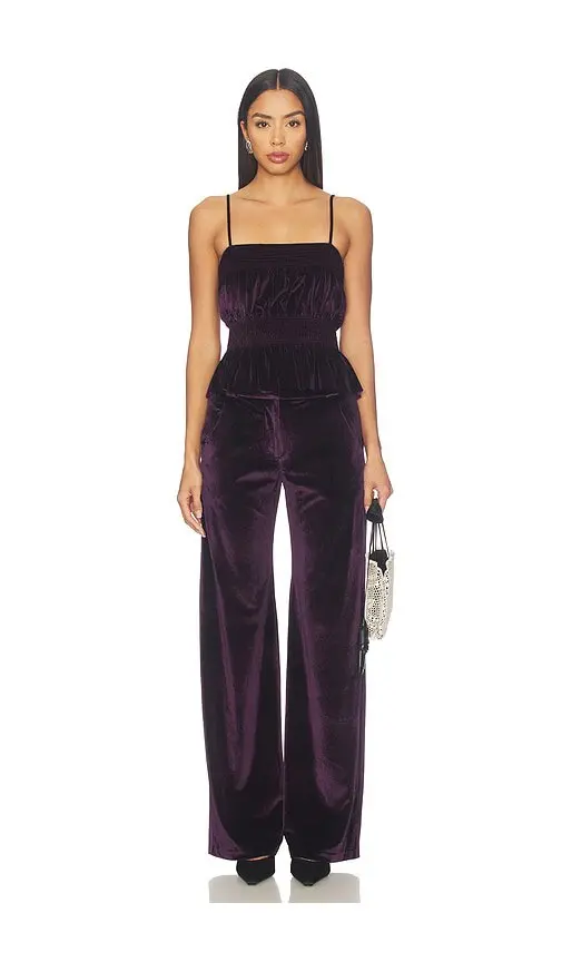Amanda Uprichard Delphine Top In Purple