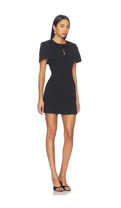 Amanda Uprichard Elyna Capelet Dress - Black