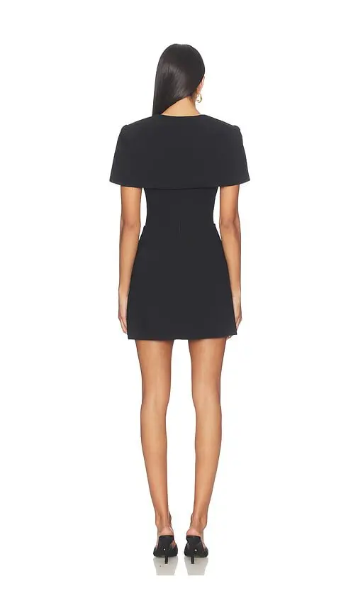 Amanda Uprichard Elyna Capelet Dress - Black