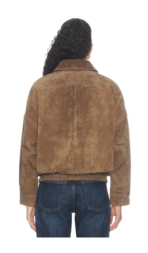 Heartloom Sully Suede Jacket In Brown