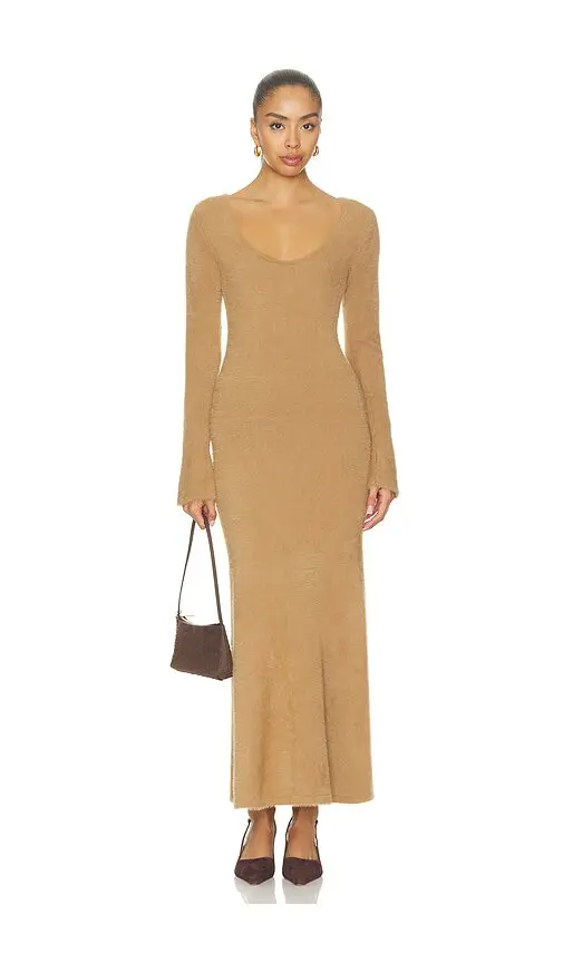 DODIEE Hannah Dress In Tan