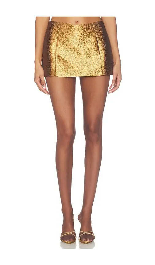 Amanda Uprichard Whitney Skort In Metallic