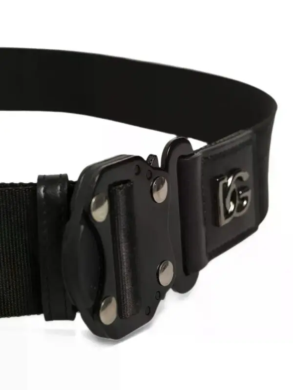 Dolce & Gabbana Logo Plaque Buckle Belt