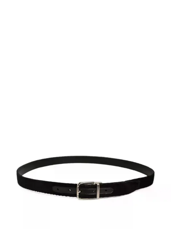 Dolce & Gabbana Velvet-effect Buckle Belt
