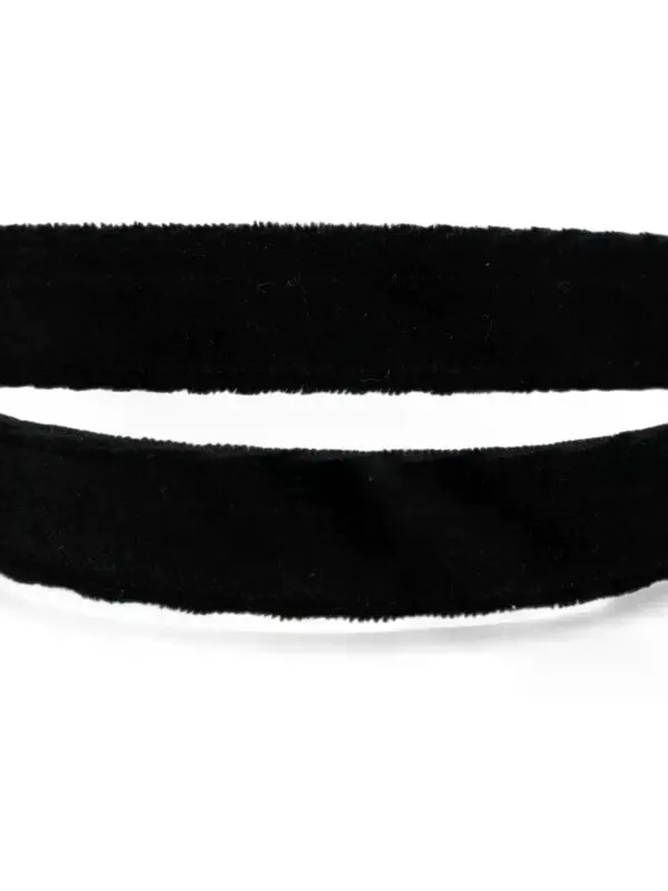 Dolce & Gabbana Velvet-effect Buckle Belt