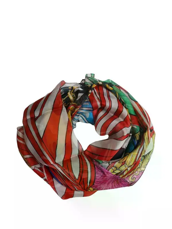 Dolce & Gabbana Printed Square Scarf - Red