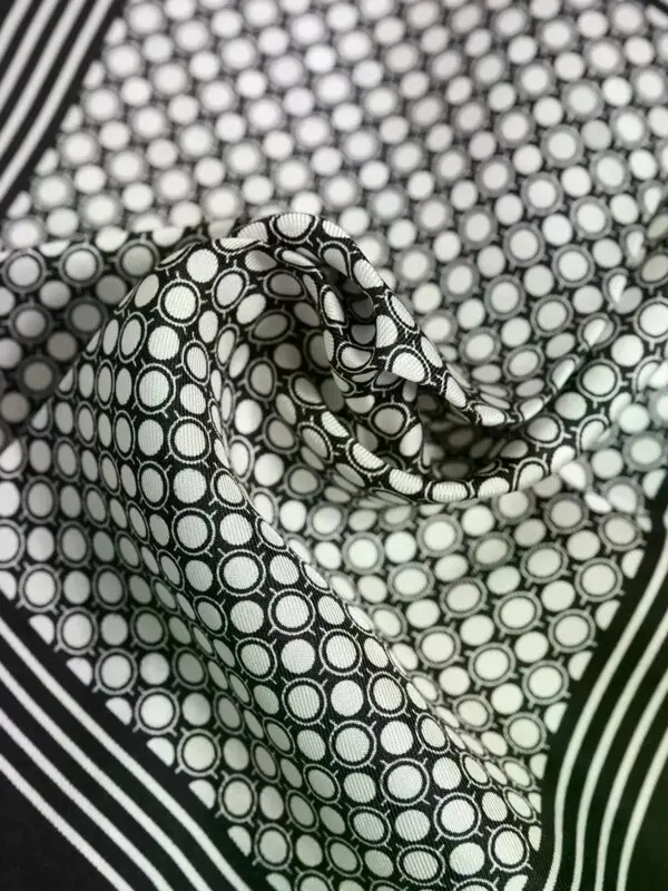Dolce & Gabbana Geometric-pattern Pocket Square - Black