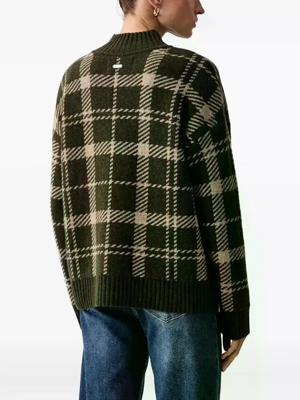 Barbour Delilah Tartan Wool Jumper