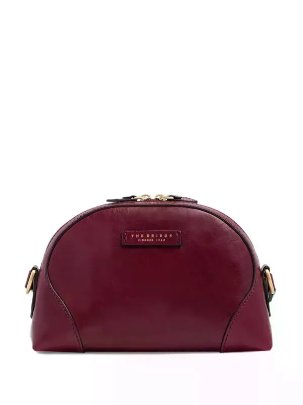 THE BRIDGE Rounded Leather Crossbody Bag