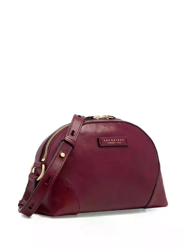 THE BRIDGE Rounded Leather Crossbody Bag